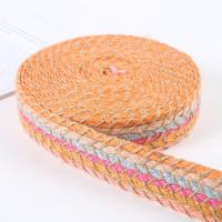 China 2-Inch Wide Braided Jute Burlap Ribbon - 100% Natural Eco-Friendly Material for Crafting and Decorations for sale