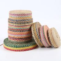 China 2-Inch Wide Braided Jute Burlap Ribbon - 100% Natural Eco-Friendly Material for Crafting and Decorations for sale