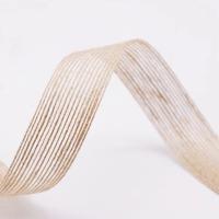 China 2-Inch Wide Custom Jute Burlap Ribbon for Gift Wrapping and Crafting - 10000m Minimum Order for sale
