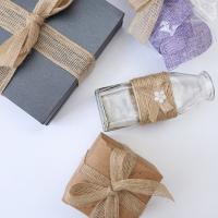China 2-Inch Wide Custom Jute Burlap Ribbon for Gift Wrapping and Crafting - 10000m Minimum Order for sale