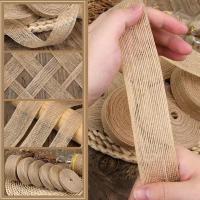 China 2-Inch Wide Custom Jute Burlap Ribbon for Gift Wrapping and Crafting - 10000m Minimum Order for sale