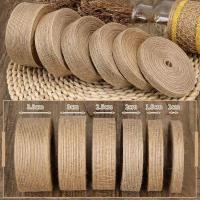 China 2-Inch Wide Custom Jute Burlap Ribbon for Gift Wrapping and Crafting - 10000m Minimum Order for sale