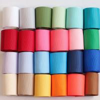China RPET Recycled Polyester Grosgrain Ribbon By The Yard GRS Certificate for sale