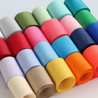 China RPET Recycled Polyester Grosgrain Ribbon By The Yard GRS Certificate for sale
