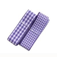 China Polyester Plaid Lattice Ribbon 100 Yards x 0.5mm for Professional Bow Making and Gift Packaging for sale