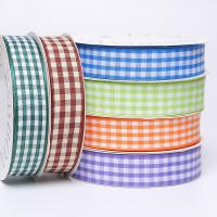 China Polyester Plaid Lattice Ribbon 100 Yards x 0.5mm for Professional Bow Making and Gift Packaging for sale