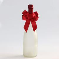 China Brown Elastic Satin Ribbon Bows for Wine Bottles - 5000pcs Minimum Order, 7-10 Day Delivery for sale