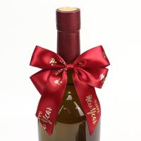 China Brown Elastic Satin Ribbon Bows for Wine Bottles - 5000pcs Minimum Order, 7-10 Day Delivery for sale