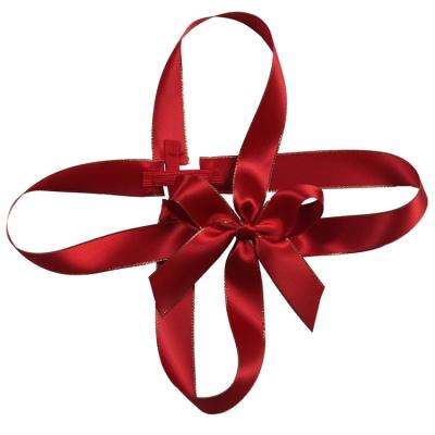 China ISO9001 Certified Satin Ribbon Bows with Elastic Loop - 5000pcs Minimum Order, 7-10 Day Delivery for sale