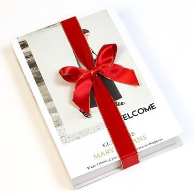 China Red Pre-Tied Elastic Satin Bows for Gift Boxes - 5000pcs Minimum Order with Custom Sizes Available for sale