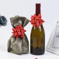 China Golden Star Present Ribbon Bow Red Wine Gift Wrapping Bows - Satin Material, Custom Sizes 5000pcs Minimum Order for sale