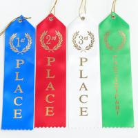 China Custom Polyester Satin Medal Award Ribbons - 5000pcs Minimum Order with ISO9001/14001 Certification for sale