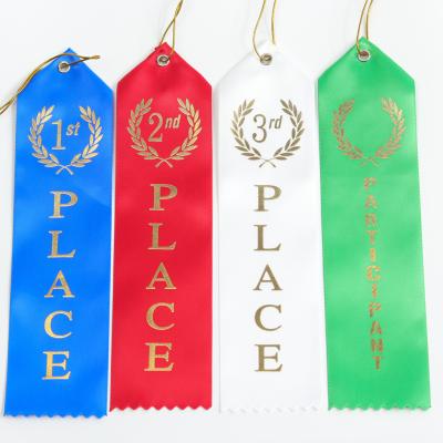 China Custom Polyester Satin Medal Award Ribbons - 5000pcs Minimum Order with ISO9001/14001 Certification for sale