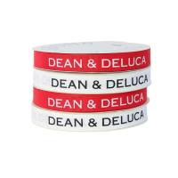 China Custom Logo Printed Grosgrain Ribbon 25mm Width 50 Yards Roll for Gift Packaging and Branding for sale