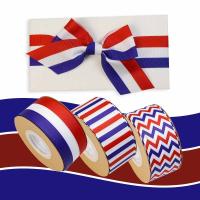 China Custom Logo Printed Polyester Grosgrain Ribbon - 25mm Width x 50 Yards per Roll for Gift Packaging and Garment Accessories for sale