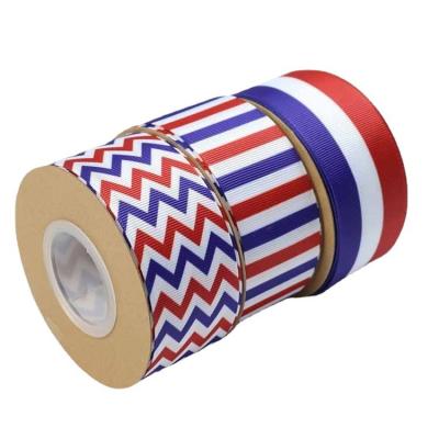 China Custom Logo Printed Polyester Grosgrain Ribbon - 25mm Width x 50 Yards per Roll for Gift Packaging and Garment Accessories for sale