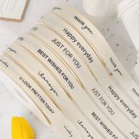 China 20mm White Grosgrain Printed Cotton Ribbon - 50 Yard Rolls, Eco-Friendly Customizable Packaging Tape for sale