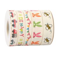 China Custom Cartoon Animal Print Cotton Ribbon 10mm-25mm Width 50 Yards Roll for Gift Packaging and Crafts for sale
