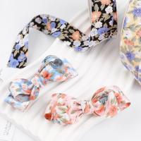 China 25mm Floral Blossom Printed Cotton Ribbon - 50 Yard Roll for Gift Wrapping and Decoration for sale