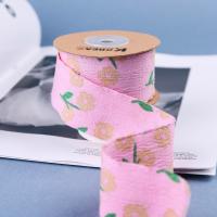China OEM Blossom Flower Art Printed Ribbon 40mm Custom Ribbon With Logo for sale