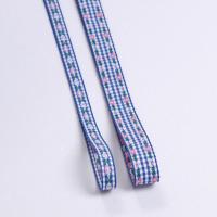 China 7mm-38mm Blue Embroidered Ribbon ISO9001 Embroidered Floral Ribbon for sale