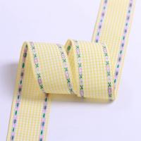 China 7mm-38mm Blue Embroidered Ribbon ISO9001 Embroidered Floral Ribbon for sale