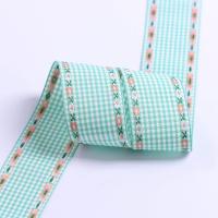 China 7mm-38mm Blue Embroidered Ribbon ISO9001 Embroidered Floral Ribbon for sale