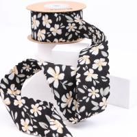 China Floral Personalized Grosgrain Ribbon Weave Edge Ribbon For Gift Packing for sale