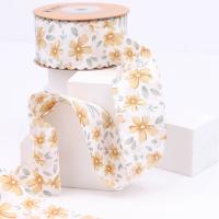 China Floral Personalized Grosgrain Ribbon Weave Edge Ribbon For Gift Packing for sale