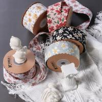 China Floral Personalized Grosgrain Ribbon Weave Edge Ribbon For Gift Packing for sale