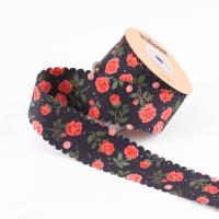 China 2.5cm-4cm Polyester Ribbon Double Face Weave Edge Packing Ribbon for sale