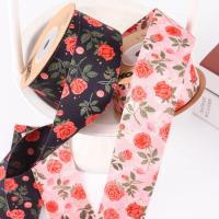 China 2.5cm-4cm Polyester Ribbon Double Face Weave Edge Packing Ribbon for sale
