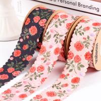 China 2.5cm-4cm Polyester Ribbon Double Face Weave Edge Packing Ribbon for sale