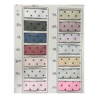 China 10mm-60mm Dot Velvet Wired Ribbon Embroidery double sided velvet ribbon for sale