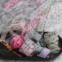 China 10mm-60mm Dot Velvet Wired Ribbon Embroidery double sided velvet ribbon for sale