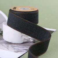 China OEM ODM Blue Denim Jeans Ribbon 12mm-38mm Width, 50 Yard Rolls for Garment Decoration for sale