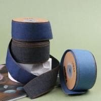 China OEM ODM Blue Denim Jeans Ribbon 12mm-38mm Width, 50 Yard Rolls for Garment Decoration for sale