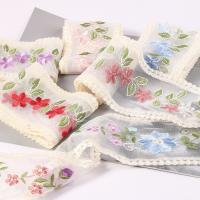 China Embroidery Wired Organza Ribbon 85mm Single Face Printed Organza Ribbon for sale