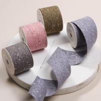 China Double Face Cotton Linen Ribbon 6mm-40mm Width 50-Yard Rolls for Gift Packaging and Garment Decoration for sale