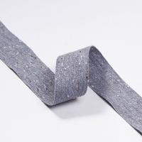 China Double Face Cotton Linen Ribbon 6mm-40mm Width 50-Yard Rolls for Gift Packaging and Garment Decoration for sale