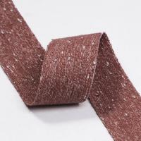 China Double Face Cotton Linen Ribbon 6mm-40mm Width 50-Yard Rolls for Gift Packaging and Garment Decoration for sale