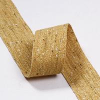 China Double Face Cotton Linen Ribbon 6mm-40mm Width 50-Yard Rolls for Gift Packaging and Garment Decoration for sale