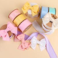 China Wrinkle Edge Polyester Satin Ribbon 25mm-38mm Width 50 Yard Roll for Gift Packaging and Garment Decoration for sale
