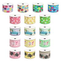China 50mm Easter Bunny Ribbon with Egg and Rabbit Print - 50 Yard Roll for Festival Decorations and Gift Wrapping for sale
