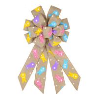 China Cartoon Egg Rabbit Easter Ribbon Bow - 50 Yard Roll, 25mm Width for Festival Decoration and Gift Wrapping for sale