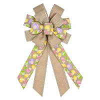 China Cartoon Egg Rabbit Easter Ribbon Bow - 50 Yard Roll, 25mm Width for Festival Decoration and Gift Wrapping for sale