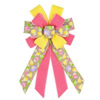 China Cartoon Egg Rabbit Easter Ribbon Bow - 50 Yard Roll, 25mm Width for Festival Decoration and Gift Wrapping for sale