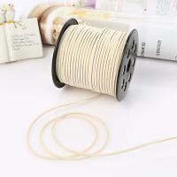 China 3mm Double-Sided Suede Leather Velvet Ribbon - 100 Yards Length for Crafts and Gift Wrapping for sale