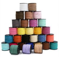 China 3mm Double-Sided Suede Leather Velvet Ribbon - 100 Yards Length for Crafts and Gift Wrapping for sale