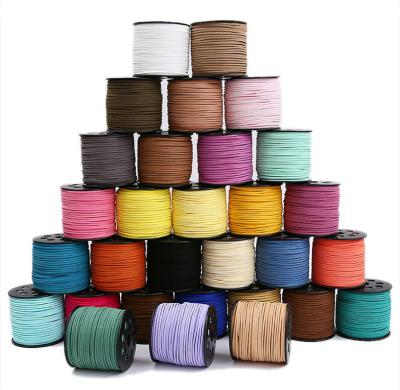 China 3mm Double-Sided Suede Leather Velvet Ribbon - 100 Yards Length for Crafts and Gift Wrapping for sale